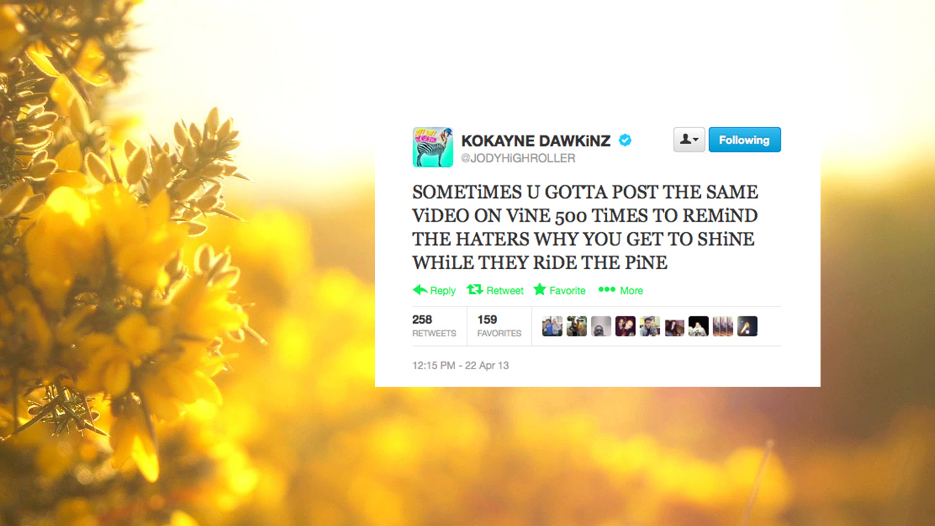 Inspiring Tweets From Rappers on Semi-Inspiring Backgrounds - The Cut