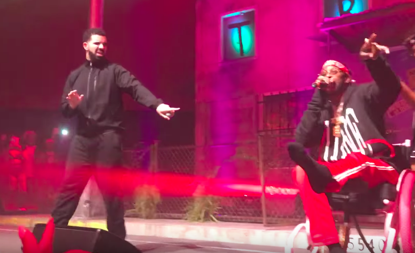 Watch Drake & 2 Chainz In A Wheelchair Rip Through 'No Lie' In Toronto ...