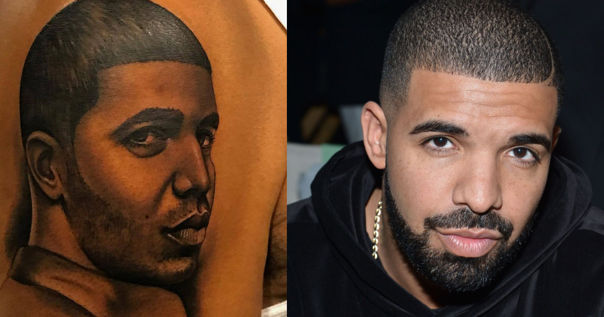 Inked Up Papi :: Drake's Dad Got A Massive Tattoo Of His Face - The Cut